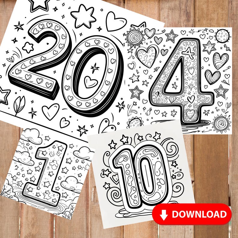 Numbers 1-20 Coloring Pages for Kids - Fun Printable Number Art for ...