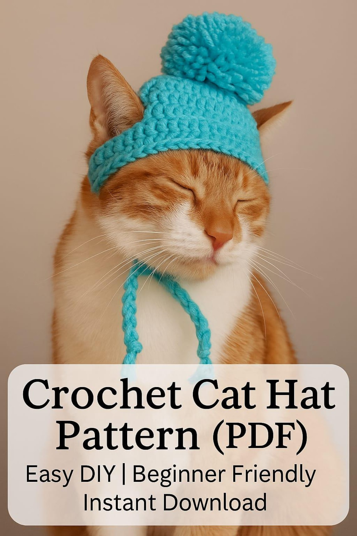 Crochet Cat - Doge Hat Pattern (PDF) Easy DIY - Beginner Friendly ...
