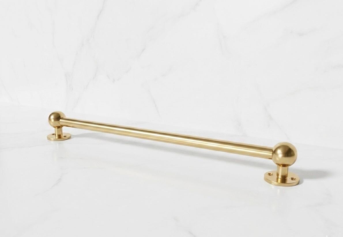 Unlacquered Brass French Door Curtain Rod – Solid Sash Cafe Door ...