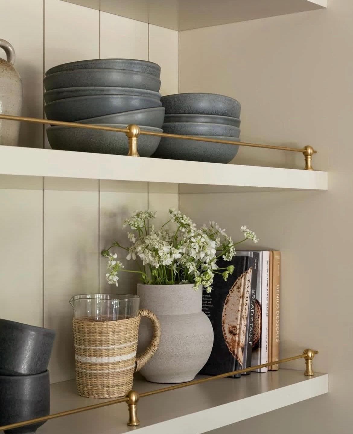 Handmade Moroccan Brass Gallery Rail: Unlacquered Solid Brass Shelf Bar ...