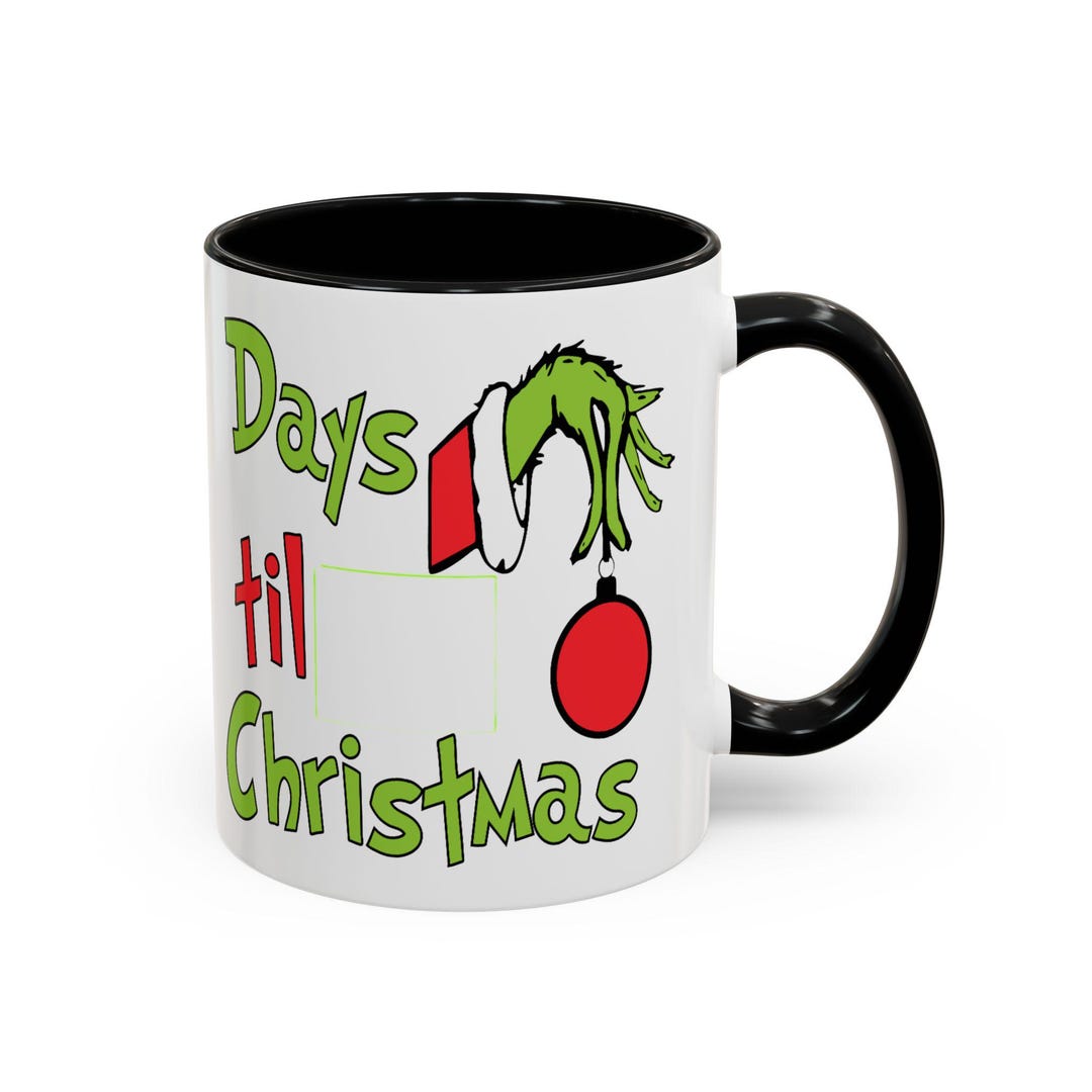 Grinch Christmas Mug Dry Erase Countdown Elfin Days Til Christmas Mug ...