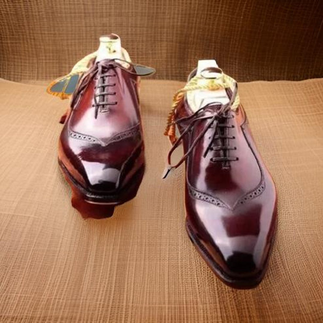 Goodyear Welted Chocolate and Brown Leather Oxford Lace up Brogue ...