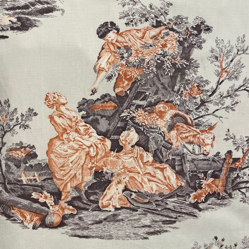 Toile Fabric - Etsy
