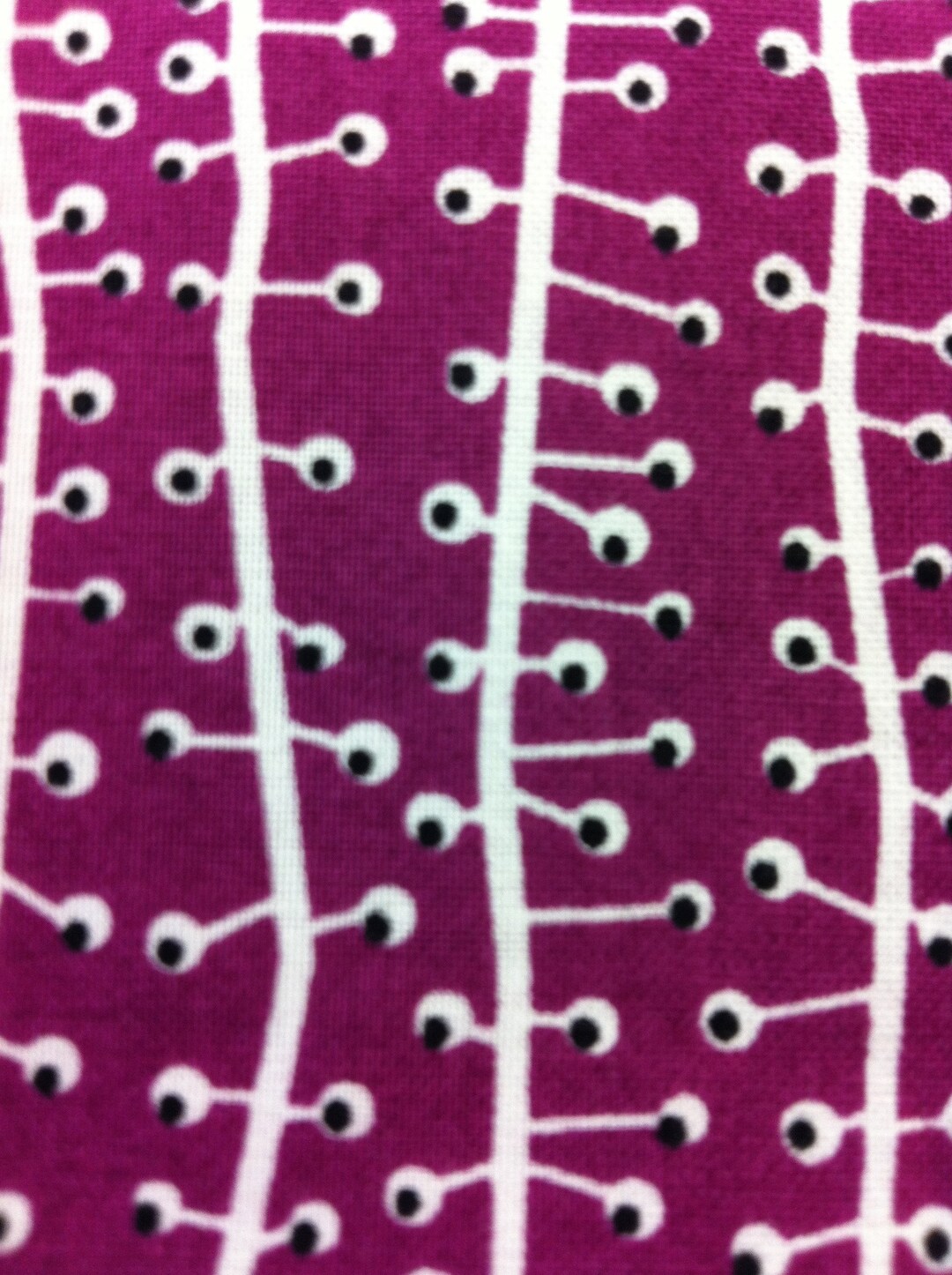 Micro Mod seaweed Purple Cloud 9 Organic Cotton White Striped Amoebas ...