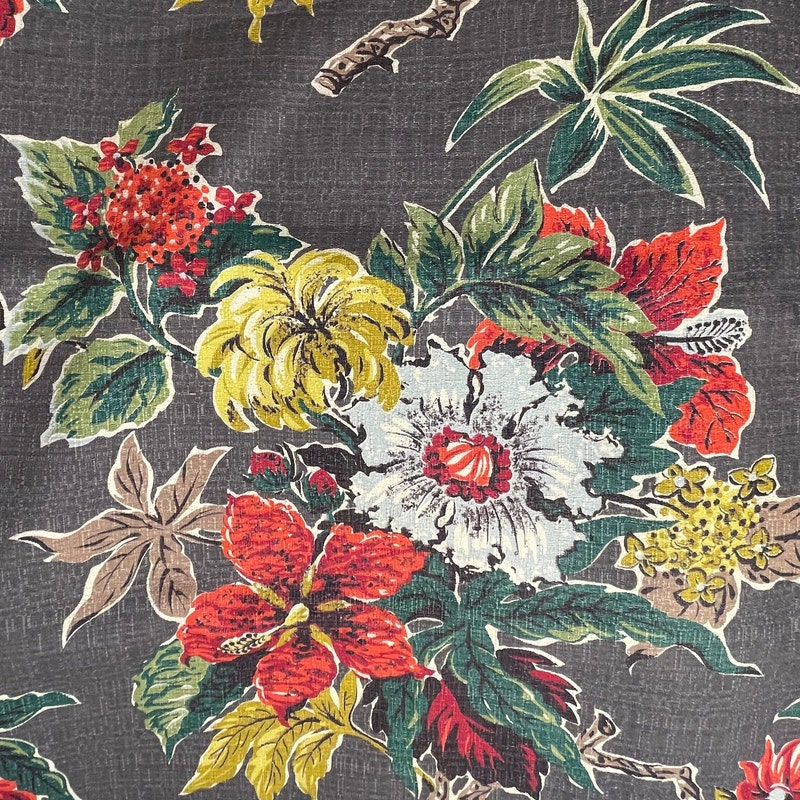 Barkcloth Fabric - Etsy