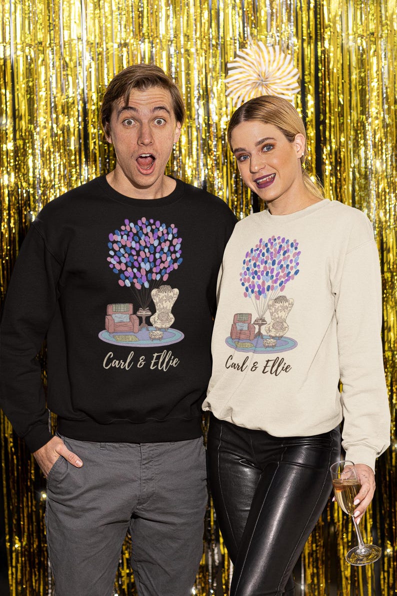 Custom "carl & Ellie" Couple Sweatshirt – up Movie Inspired Valentine's ...