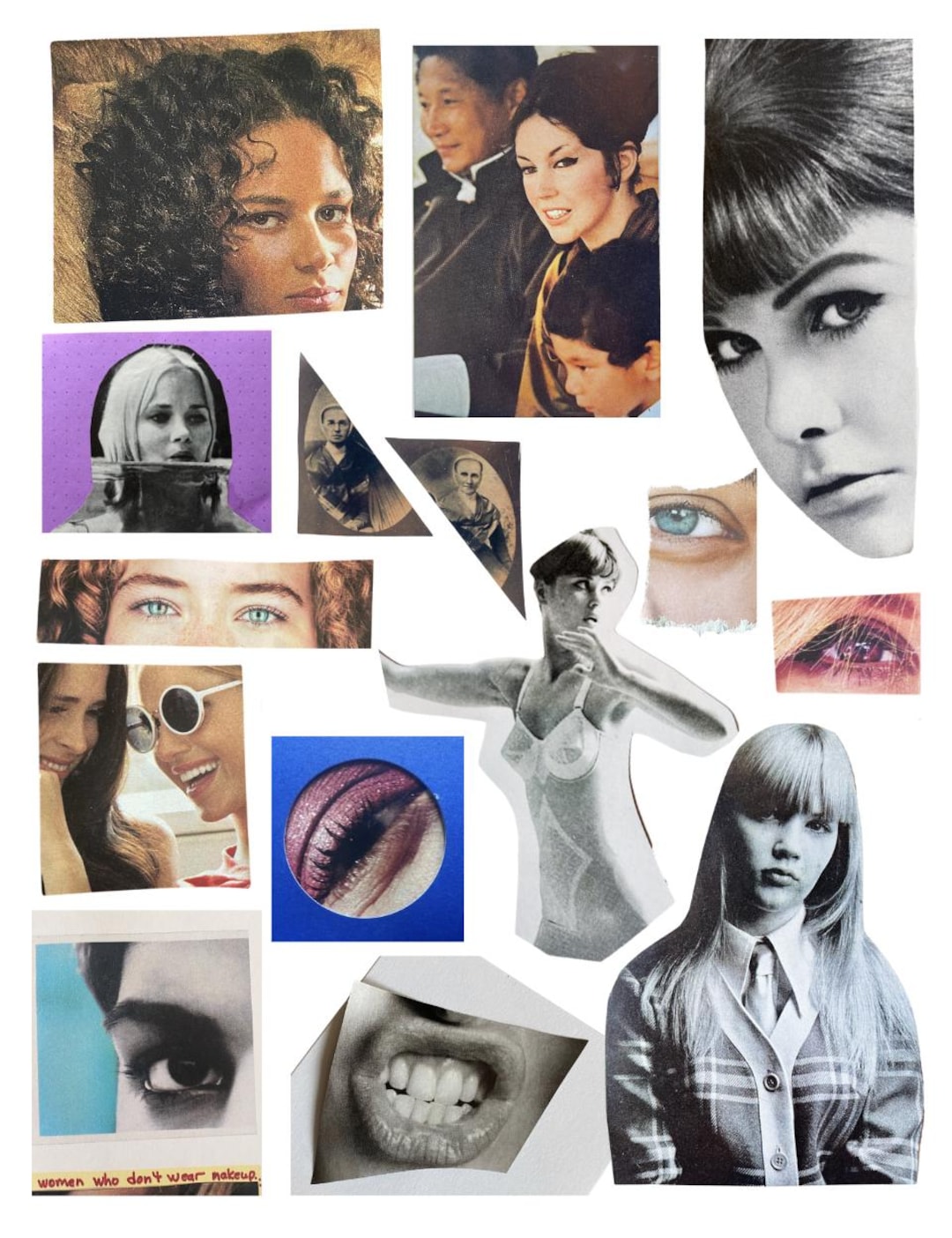 Digital Download Collage Cutouts Retro Ladies No. 2 - Etsy