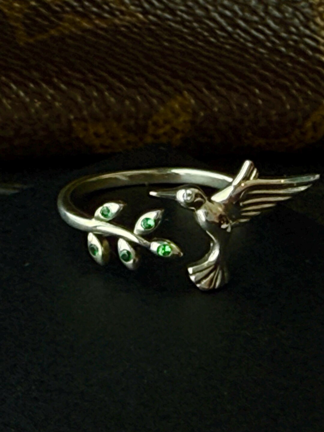 Hummingbird Ring: Sterling Silver Bird & Tree Branch Open Ring - Etsy