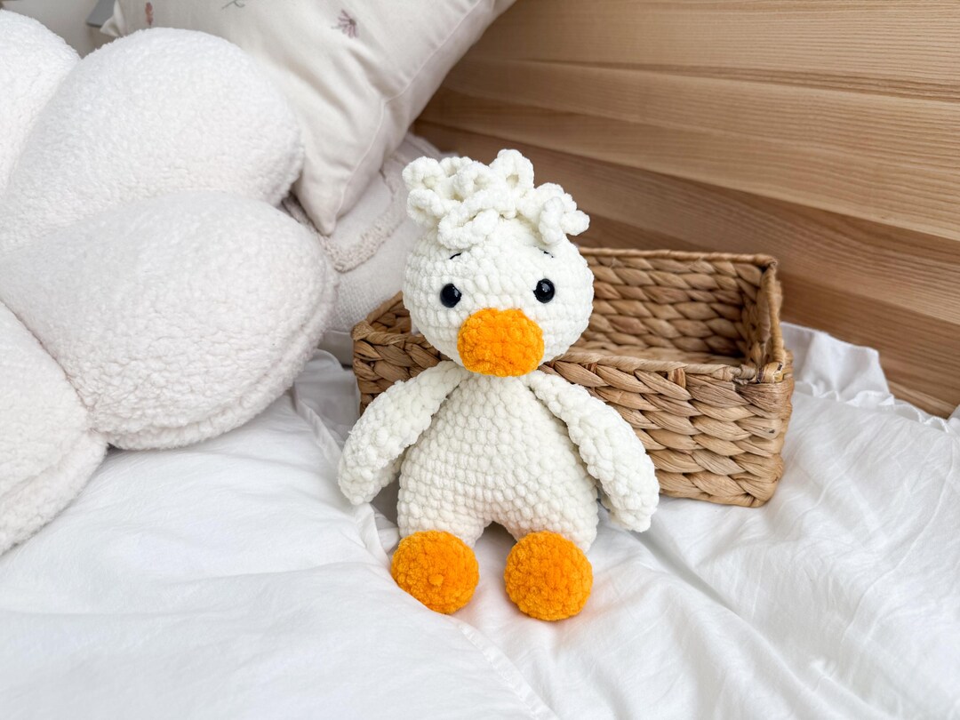 Cute Knit Plush Duck, Toy Goose, Plush Goose, Goose Stuff Animal, Duck ...