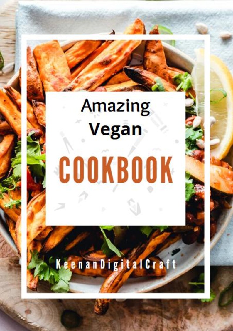 Vegan Recipe Book - Etsy