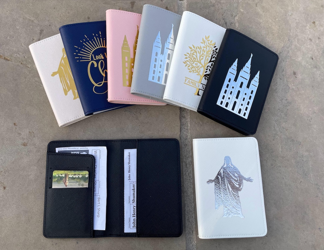 Temple Ordinance Card Wallet With Recommend Holder- Variety - Etsy