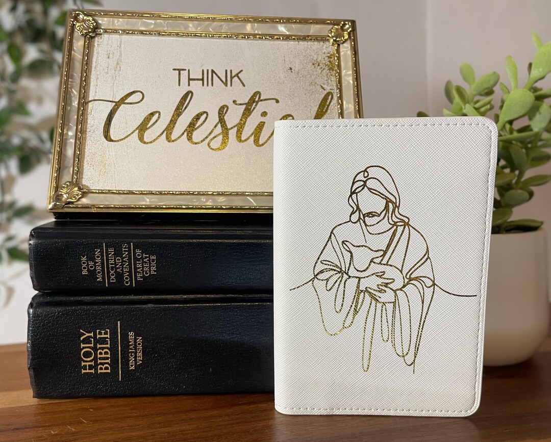 Ordinance Card Wallet With Temple Recommend Holder, Christ With Lamb ...