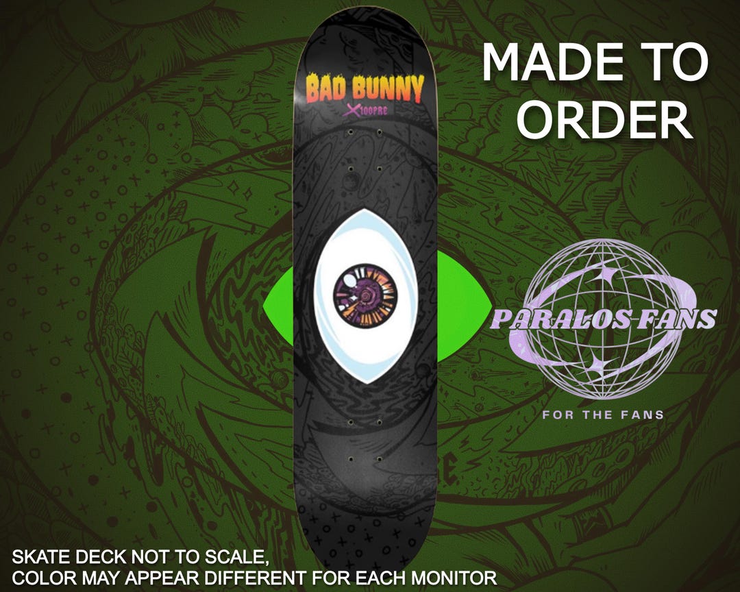 Bad Bunny X100PRE SKATEBOARD - Etsy