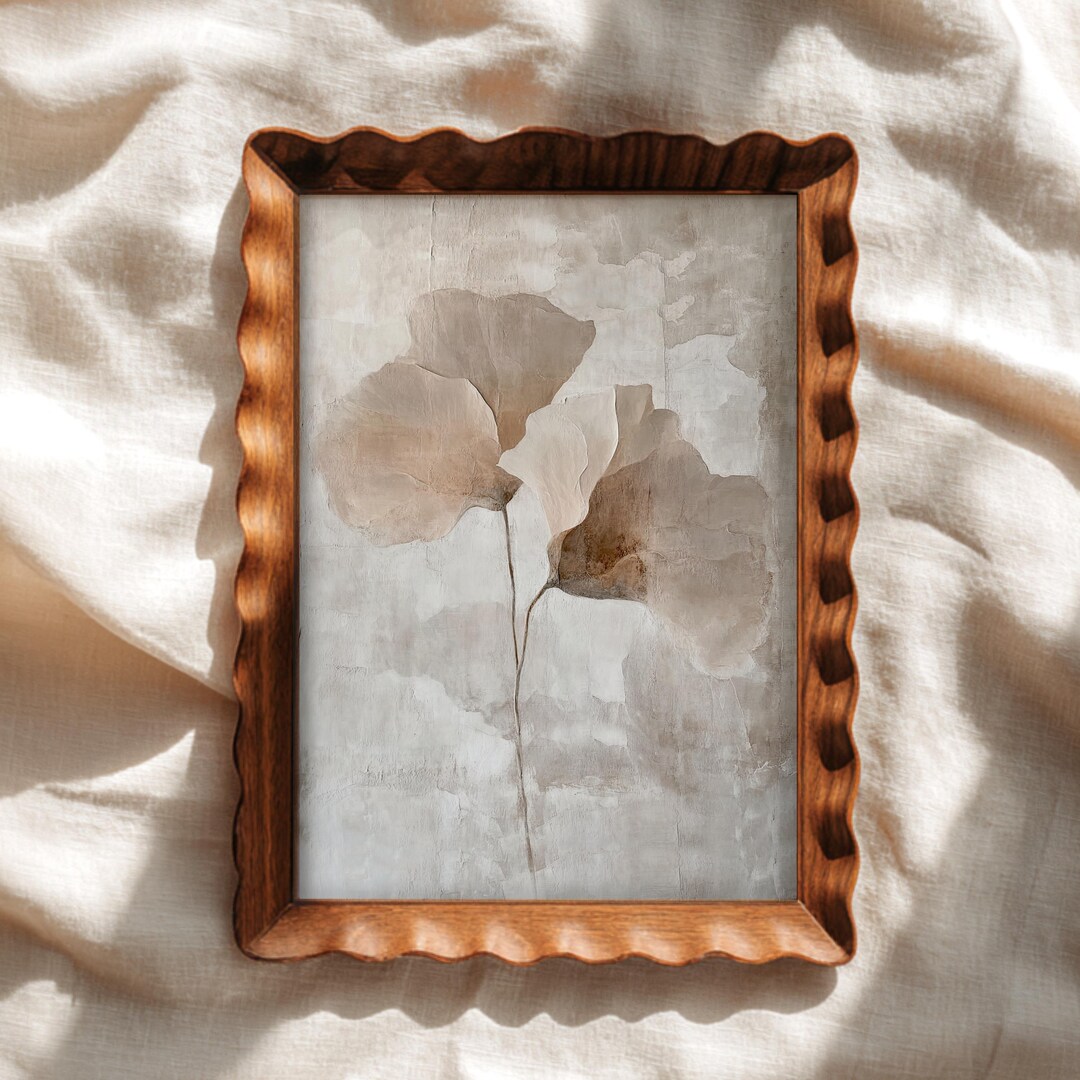 Wabi Sabi Spring Wall Art | Digital Plaster Wall Art for Above Bed - Etsy