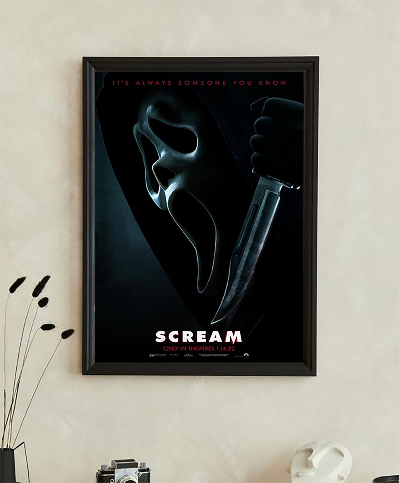 Scream Ghostface Knife Scary Poster for Fans of the Movie - Etsy Australia