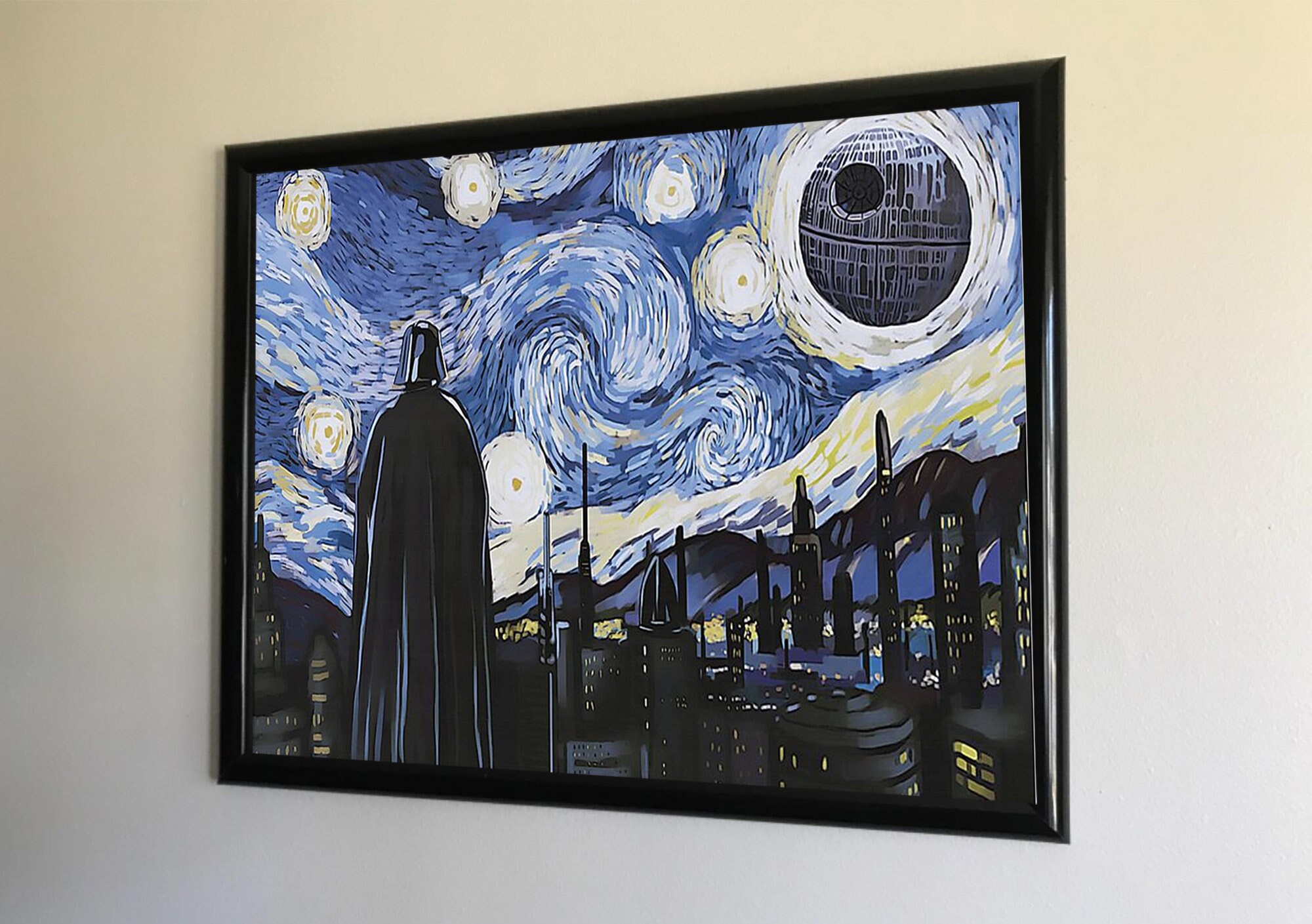 Darth Vader Star Wars The Starry Night Poster