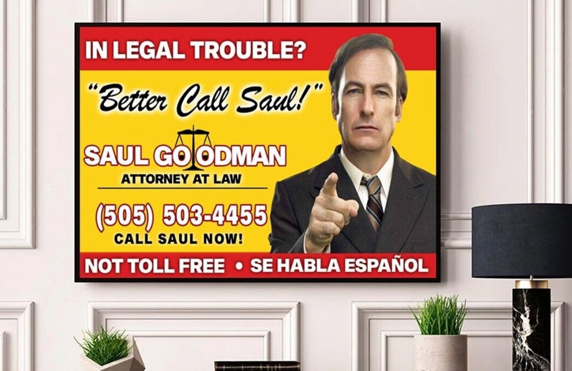 Better Call Saul Tv Series Call Saul Goodman Poster sold by Tring Tee ...