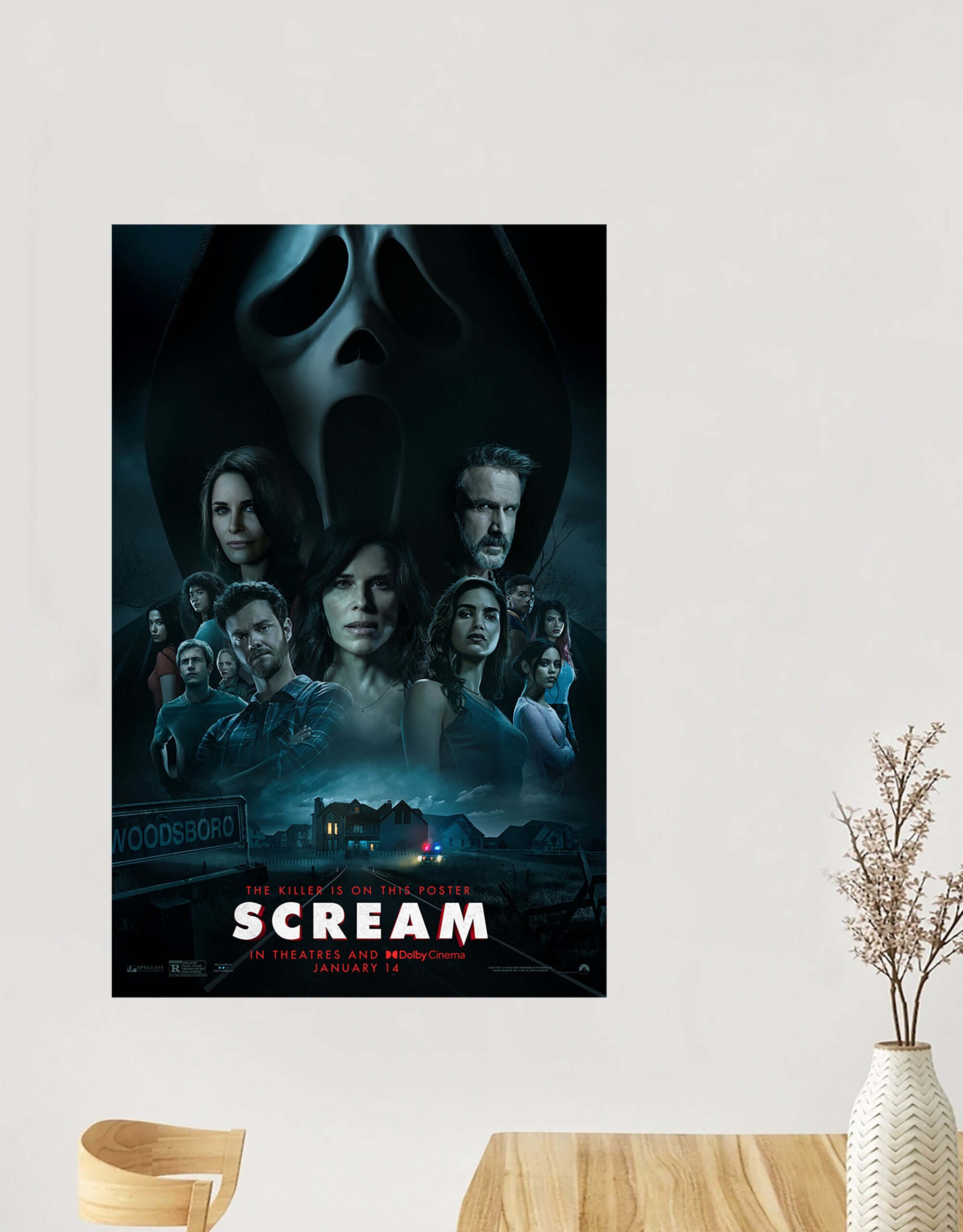 Scream And Movie Characters Serial Killer Movie Poster, Ghostface ...