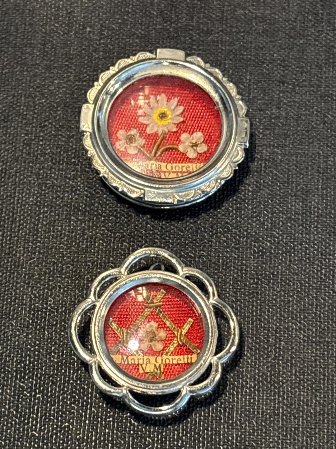 2 Relics of Saint Maria Goretti Martyr, First Class, Artifact. 2 ...