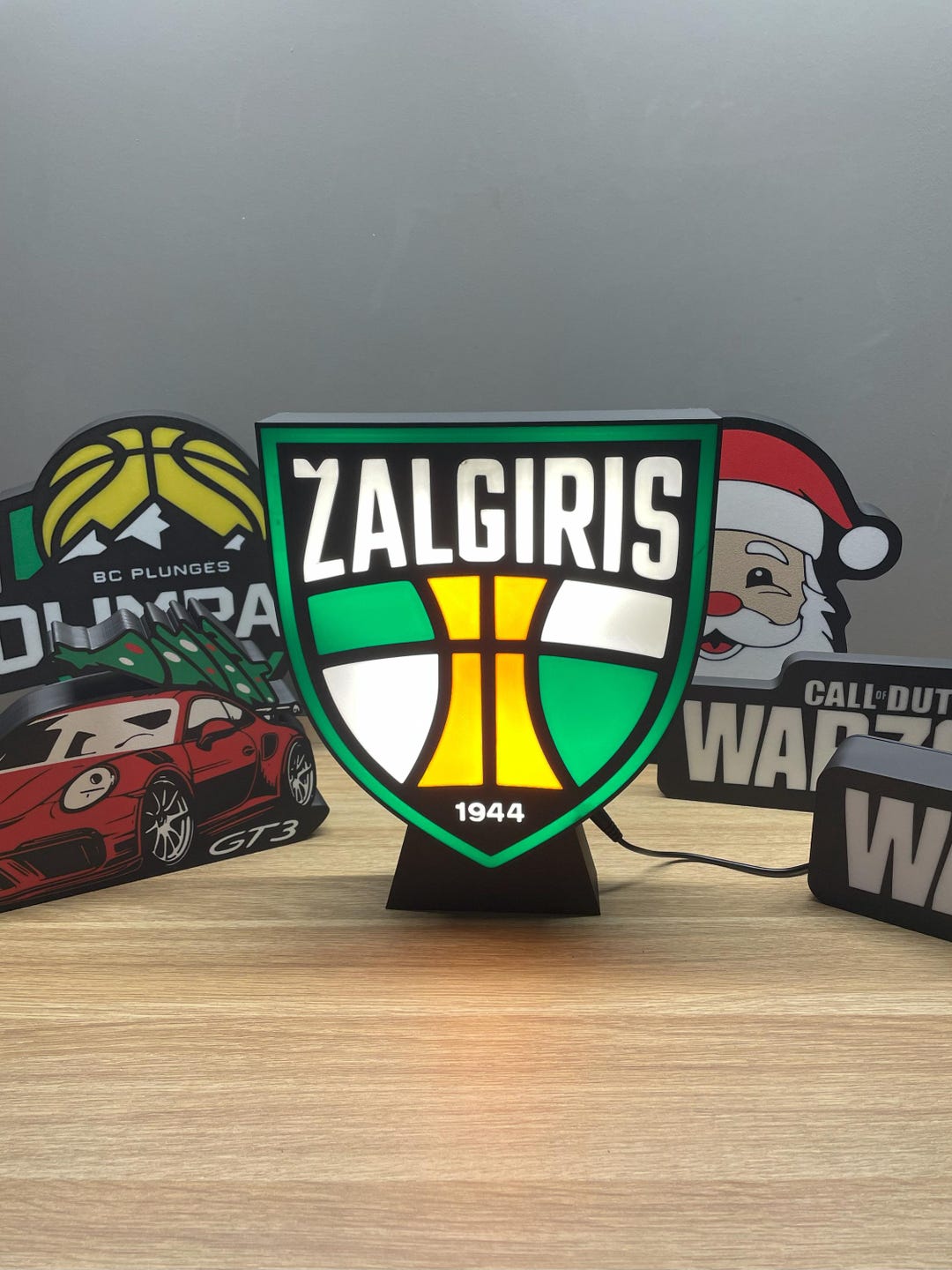 3D Printed Euroleague Basketball Club Zalgiris Lightbox, Fan Art ...