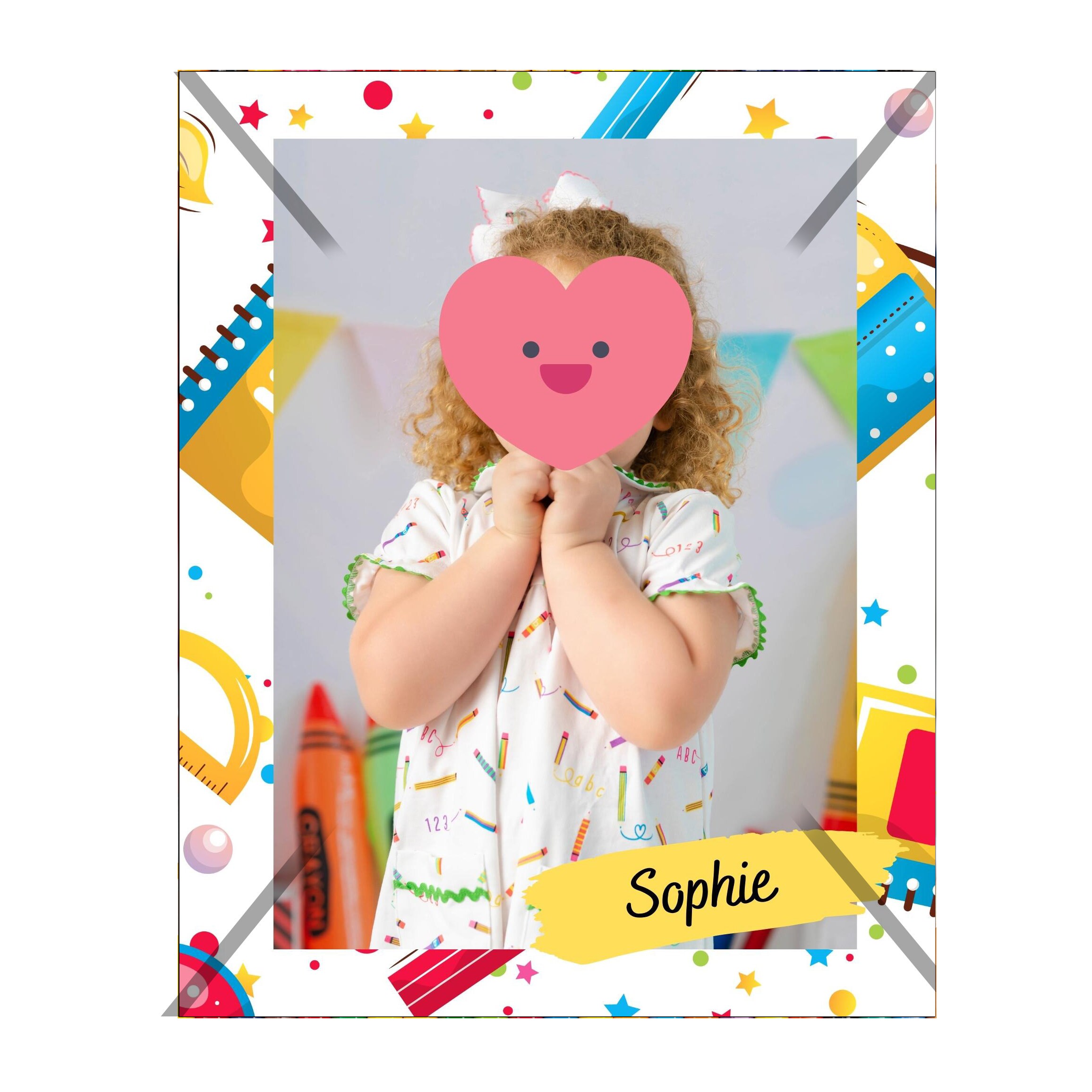 School Photography Border Back to School - Preschool & Elementary PNG ...
