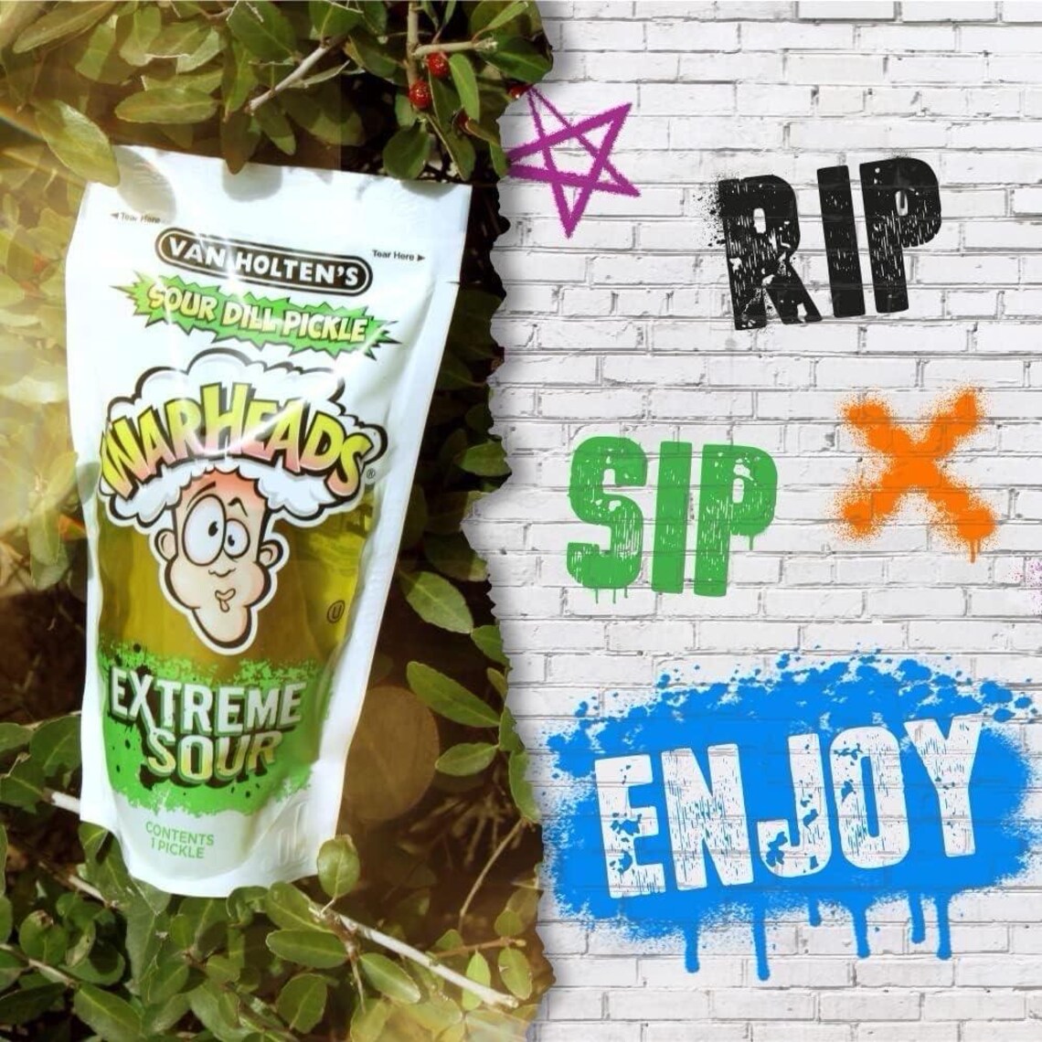Warheads Extreme Sour Pickle 1/12 Count - Etsy