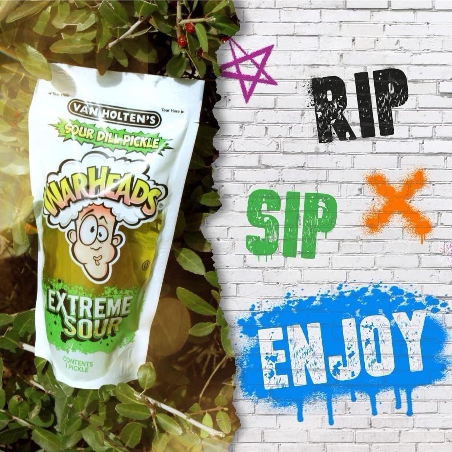 Warheads Extreme Sour Pickle 1/12 Count - Etsy