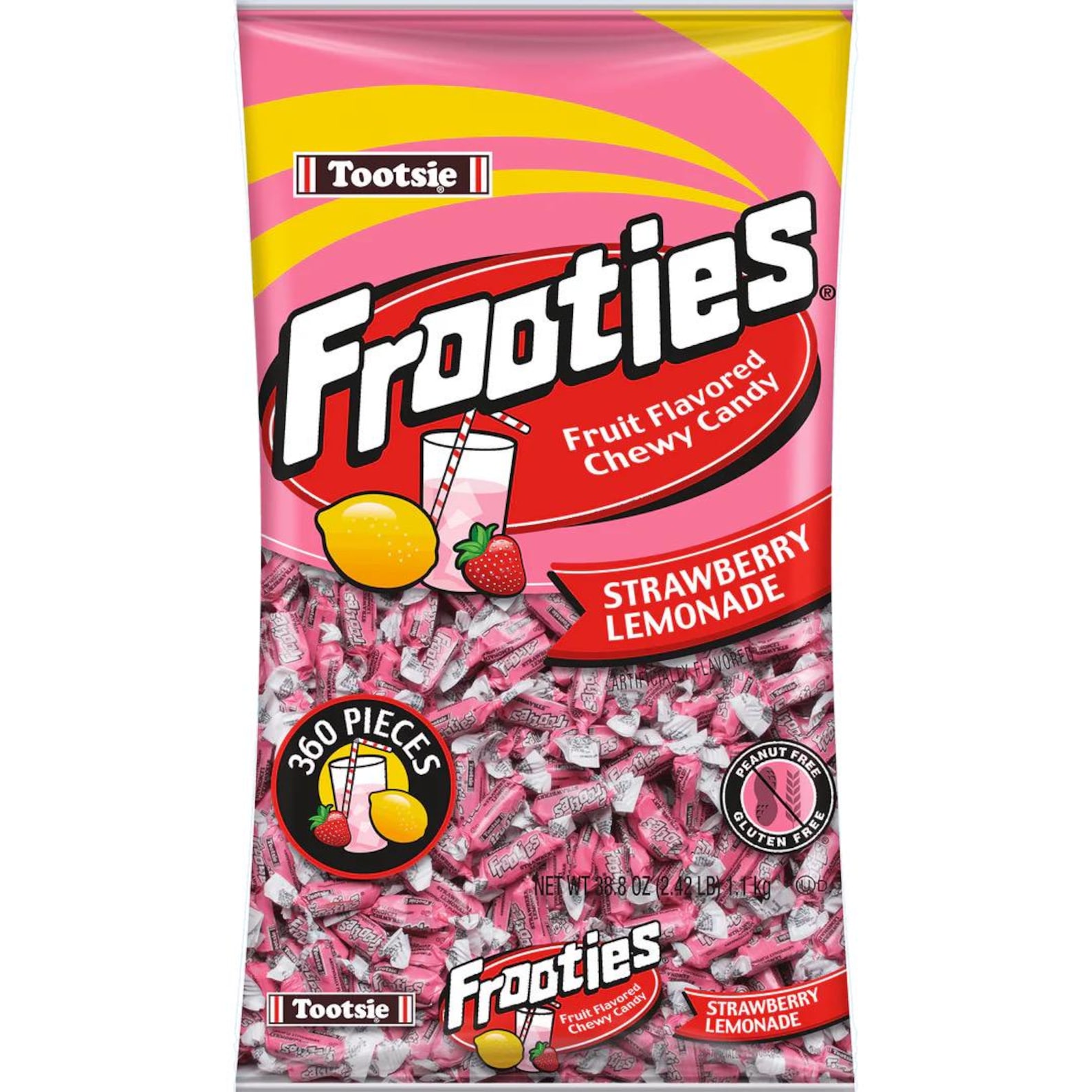 Tootsie Frooties 360ct - Assorted Fruit Flavors Chewy Candy - Bulk Bag ...