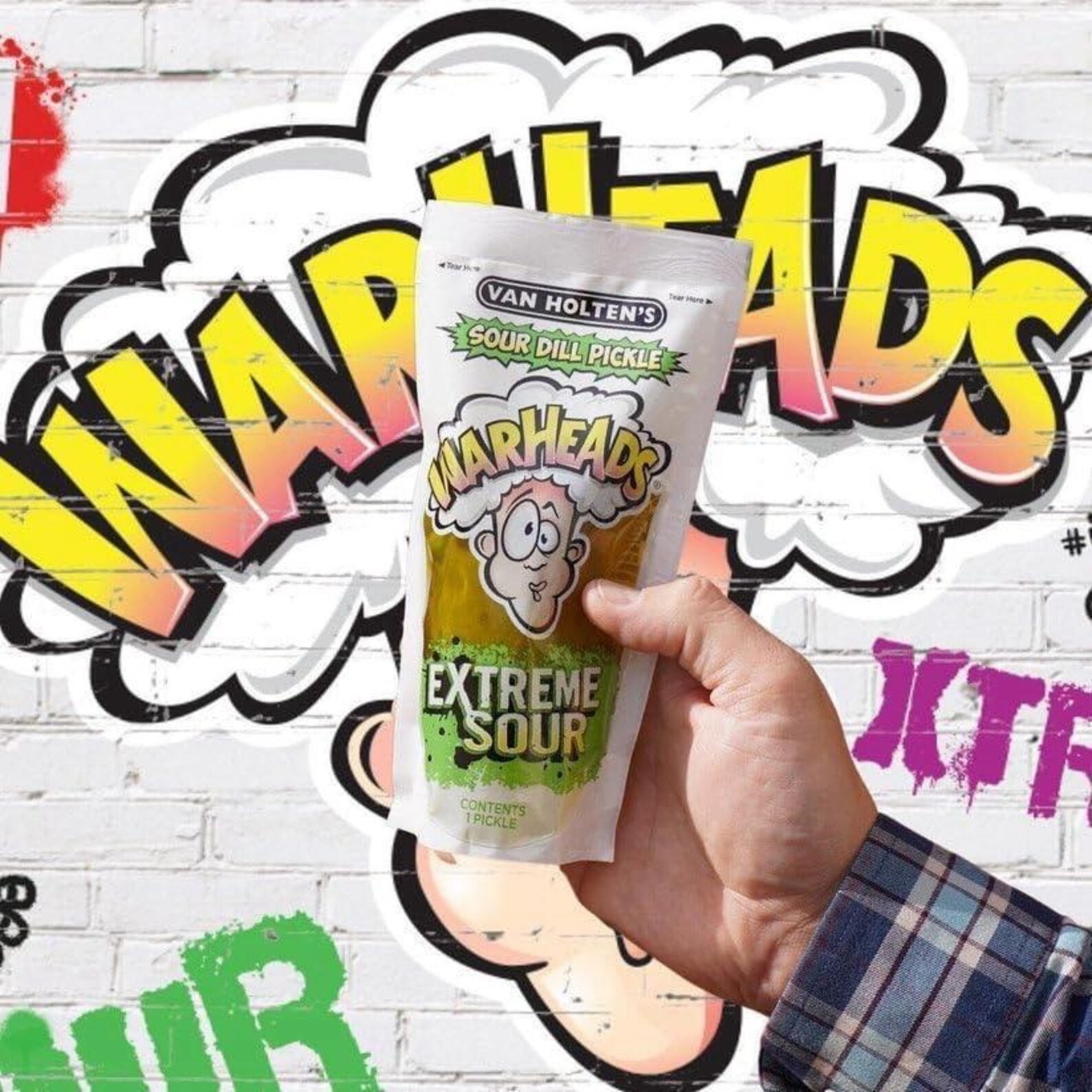 Warheads Extreme Sour Pickle 1/12 Count - Etsy