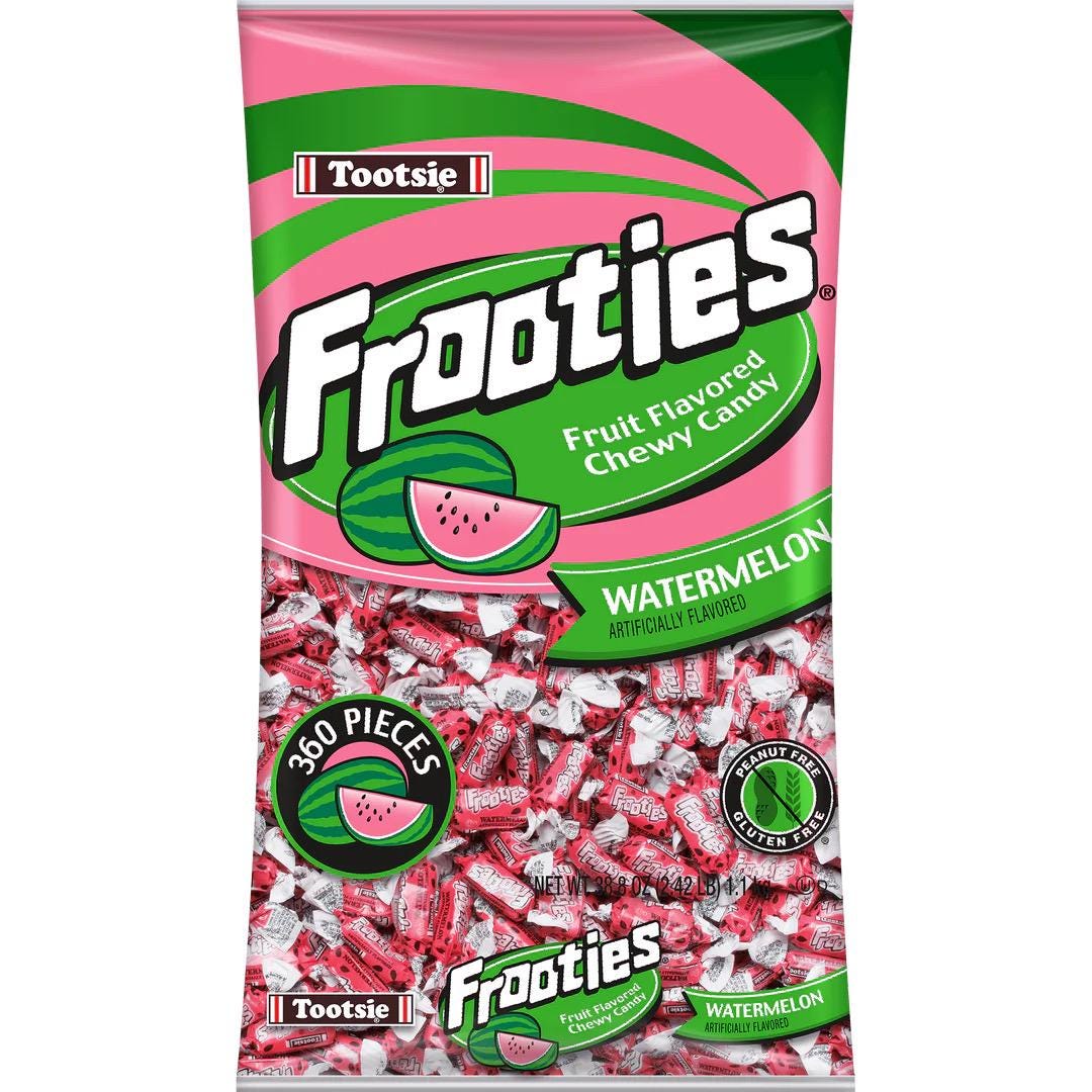 Tootsie Frooties 360ct - Assorted Fruit Flavors Chewy Candy - Bulk Bag ...