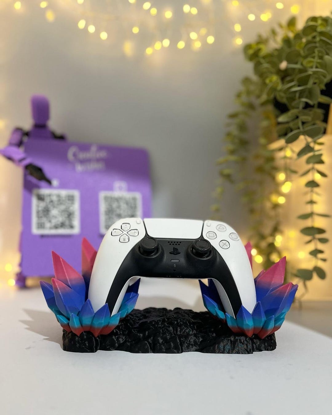 Crystal PS5 Controller Stand 3D Printed Rainbow - Etsy
