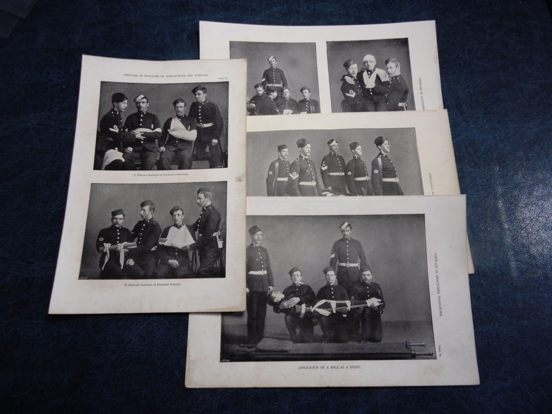 Victorian First Aid - Four Original Book Plates - C1870-90s ...