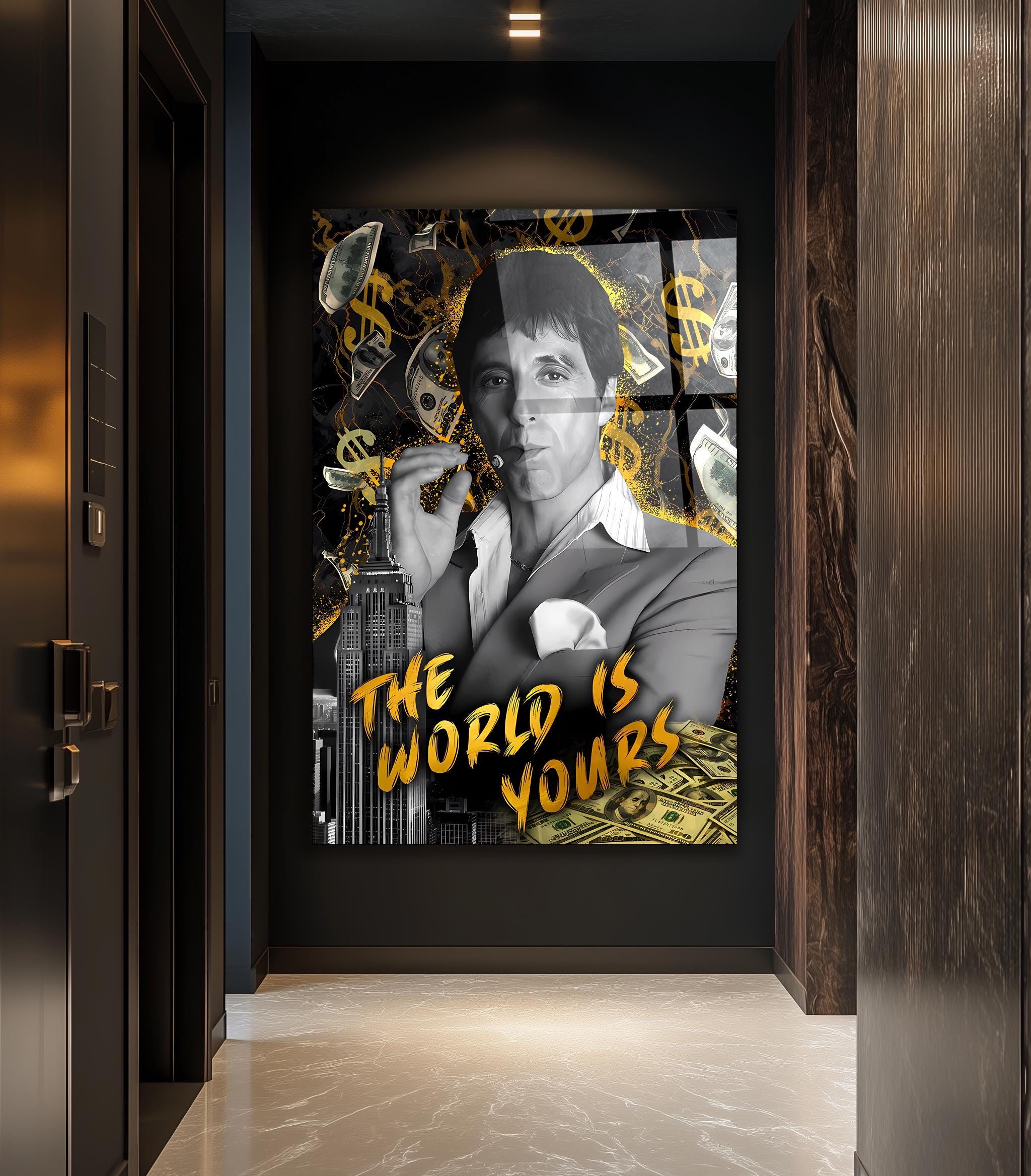 Tony Montana Motivational Wall Art – Scarface Canvas Print, Glass ...