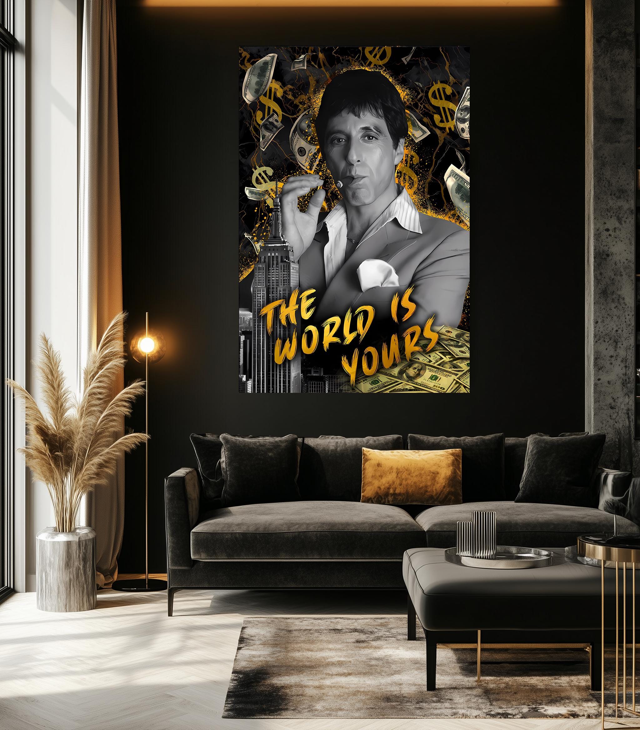 Tony Montana Motivational Wall Art – Scarface Canvas Print, Glass ...
