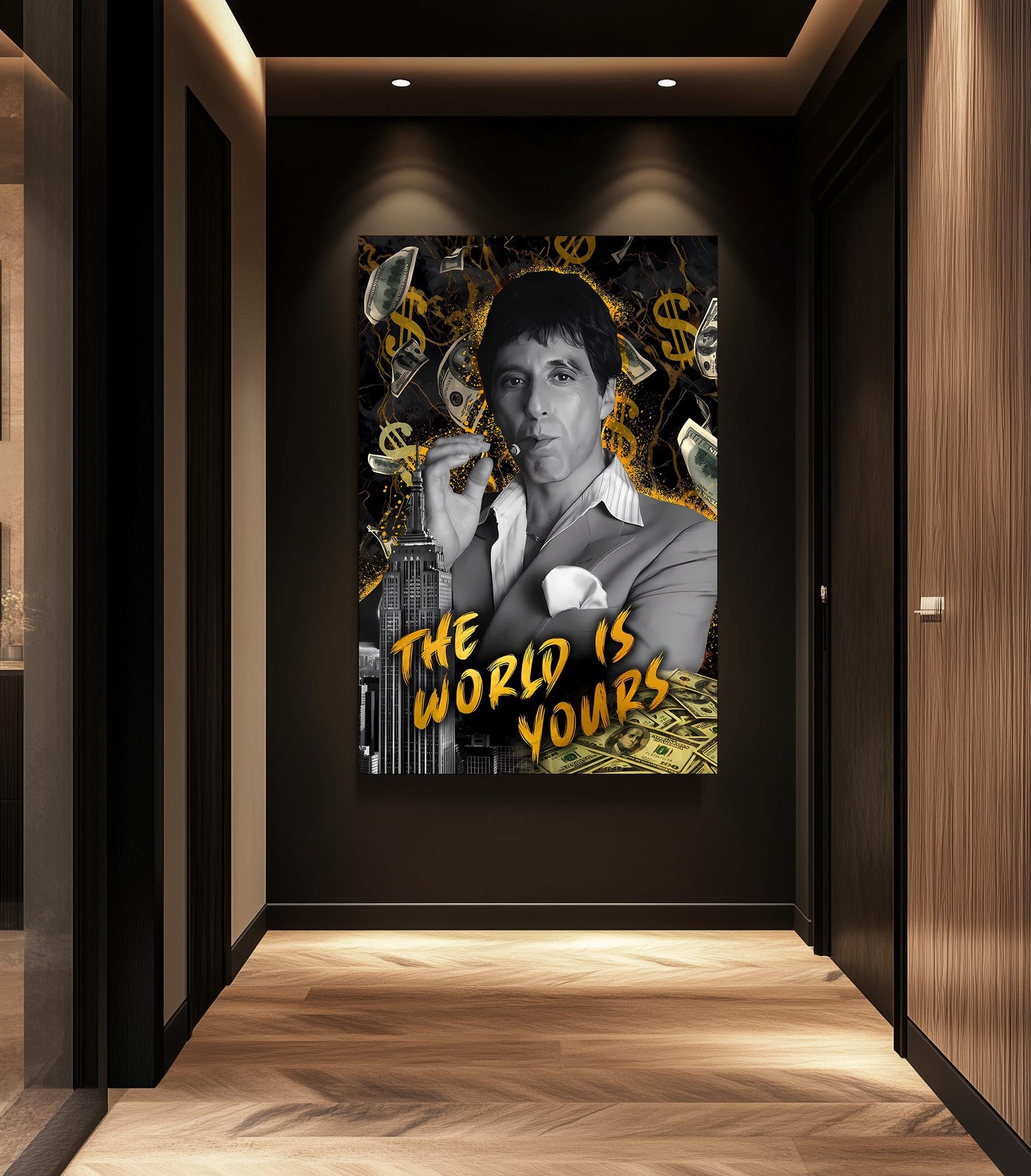 Tony Montana Motivational Wall Art – Scarface Canvas Print, Glass ...