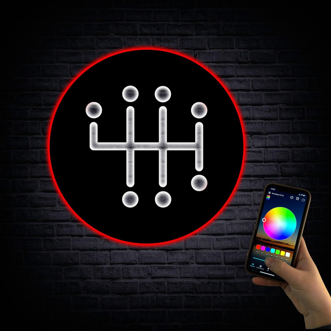 Gear Box Wooden Led Light, Garage Wall Decor, Gift for Dad, Man Cave ...