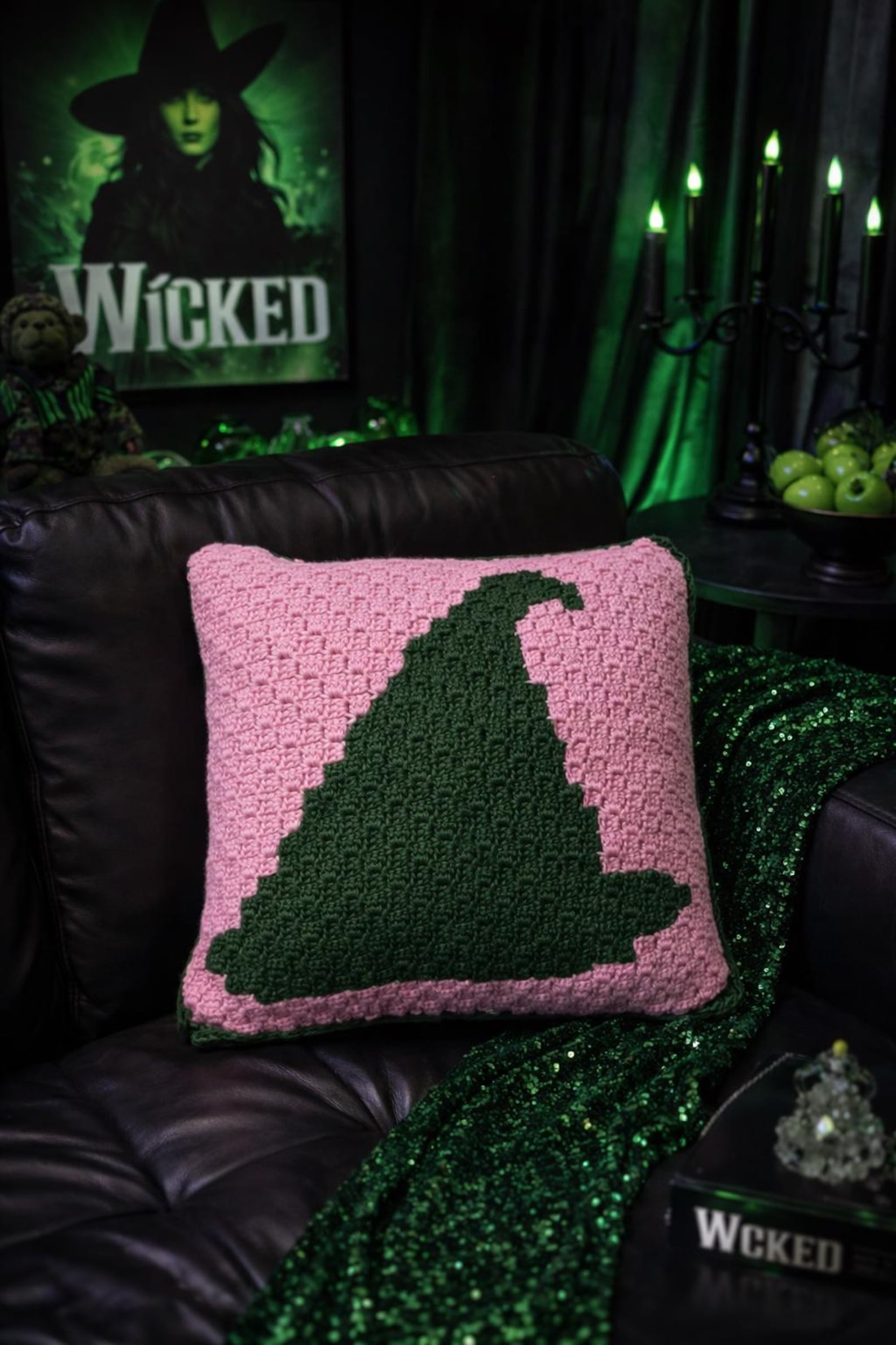Wicked Inspired Double-sided Pillow Crochet PATTERN - Etsy