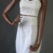 80s Vintage Jacket High Waist Skirt and Midriff Top Extreme Fringed ...