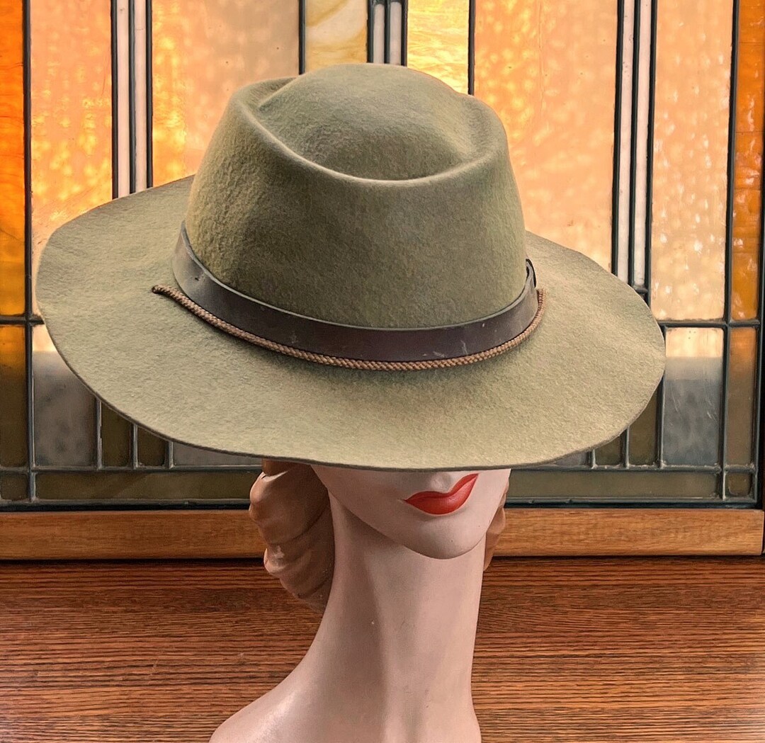 Indie Inspired Wide Brimmed Men's Hat Vintage Adventurer VFG Byrnes ...