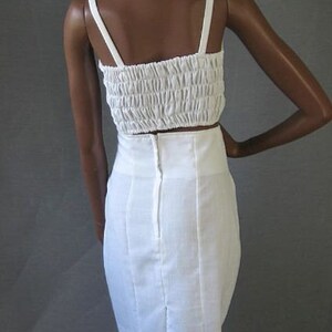 80s Vintage Jacket High Waist Skirt and Midriff Top Extreme Fringed ...