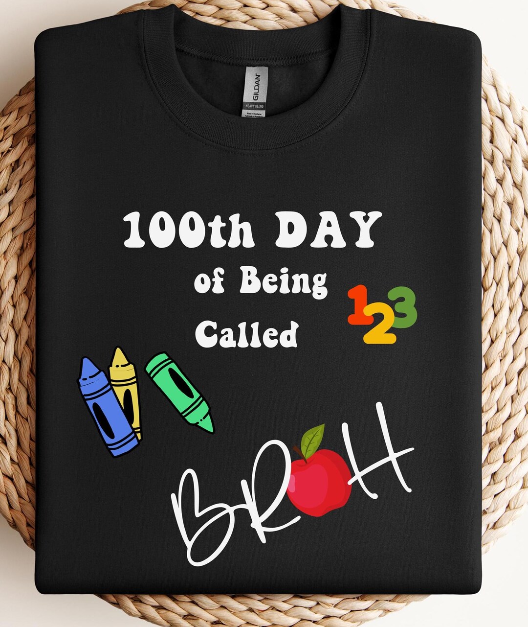100th School Day Sweatshirt, 100 Days of Being Called Bruh Shirt, Funny ...