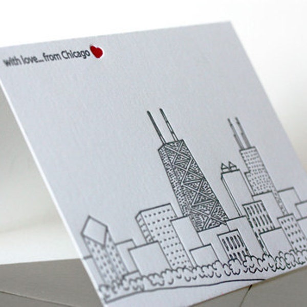Chicago Card - Etsy