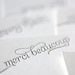Merci Beaucoup | Letterpress Thank You Cards in French - Etsy