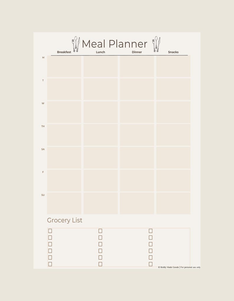 Minimalist Life Planner Bundle Printable | Daily + Weekly + Budget ...