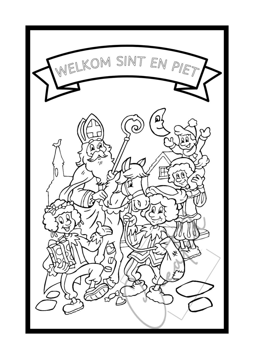 20 Sinterklaas Coloring Pages Coloring Book Free Wishlist & Countdown ...