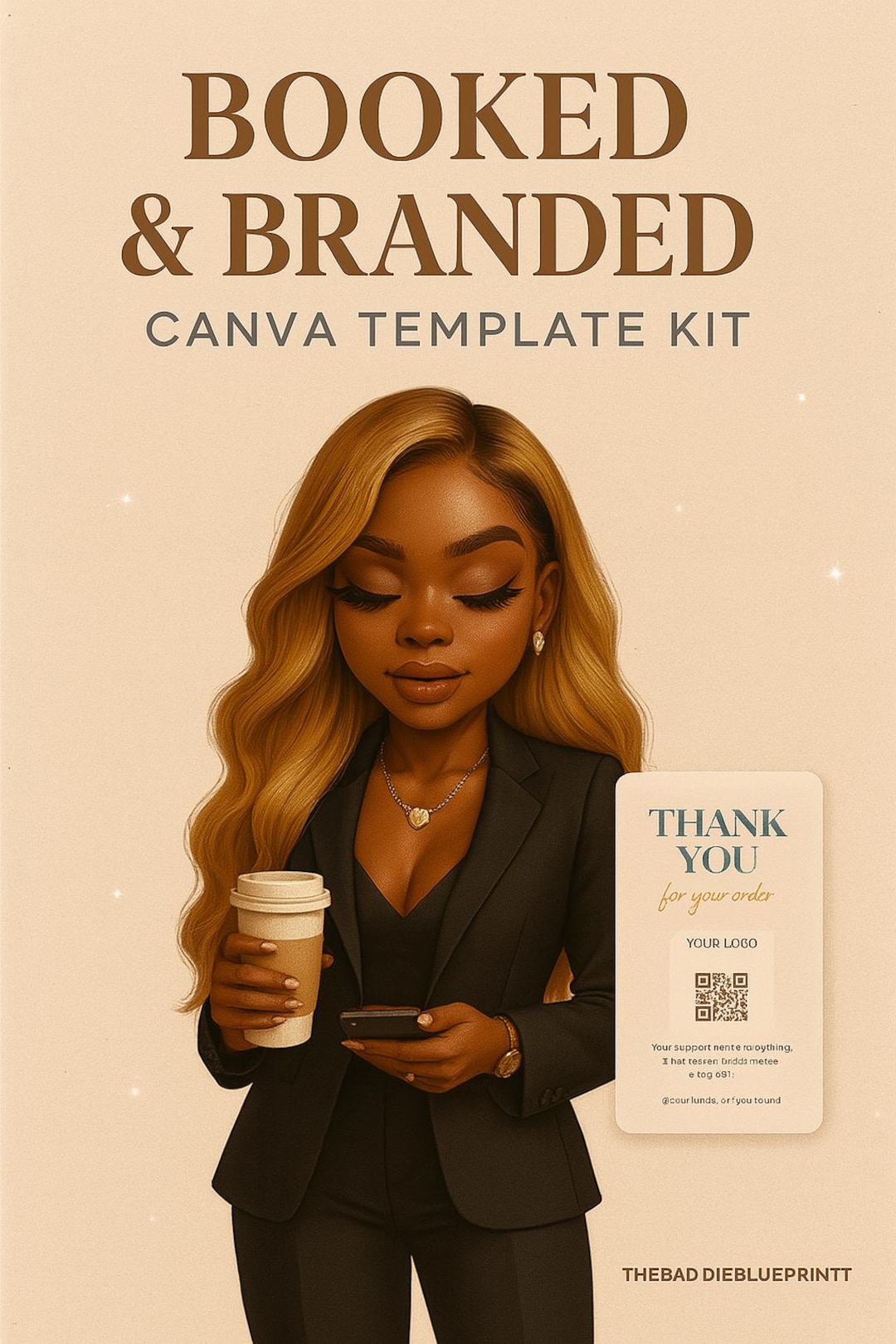 Booked & Branded: the Baddie Business Canva Template Kit - Etsy