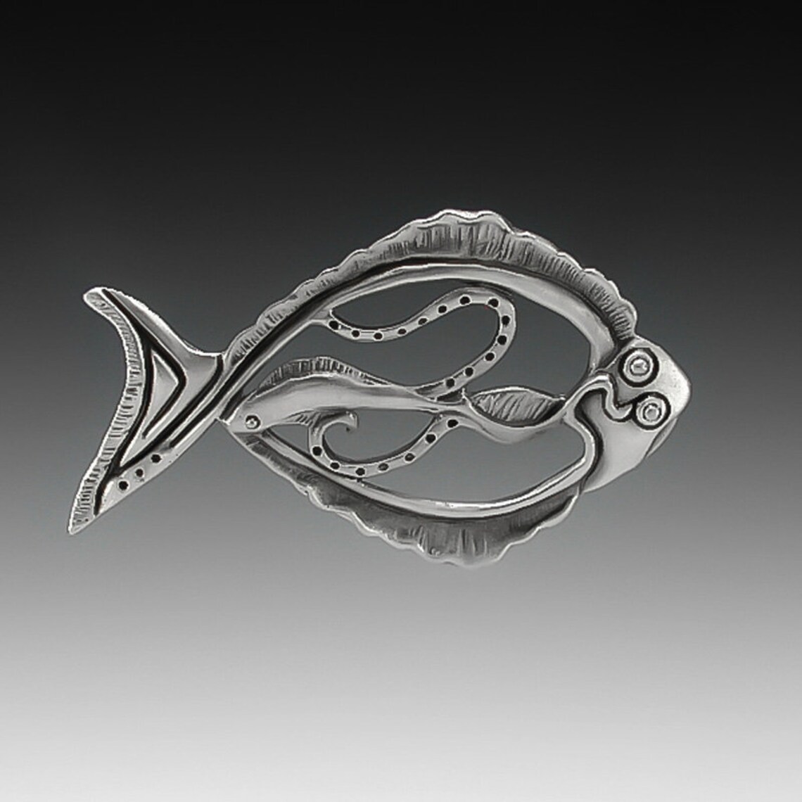 Halibut Pin, Pewter, Halibut Spirit Pin, Tack Backs, Symbolism, Ocean ...
