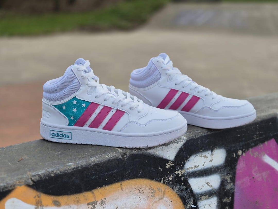 Adidas Hoops Custom Sneaker "stars and Stripes" - Etsy
