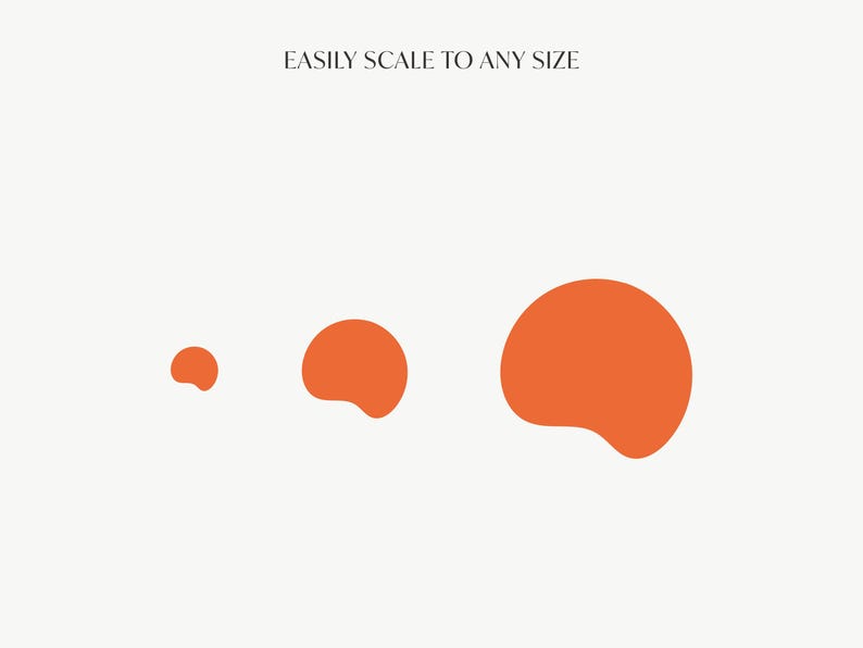 Modern Liquid Shapes SVG, Organic Shape Bundle, Abstract Shape Vector ...