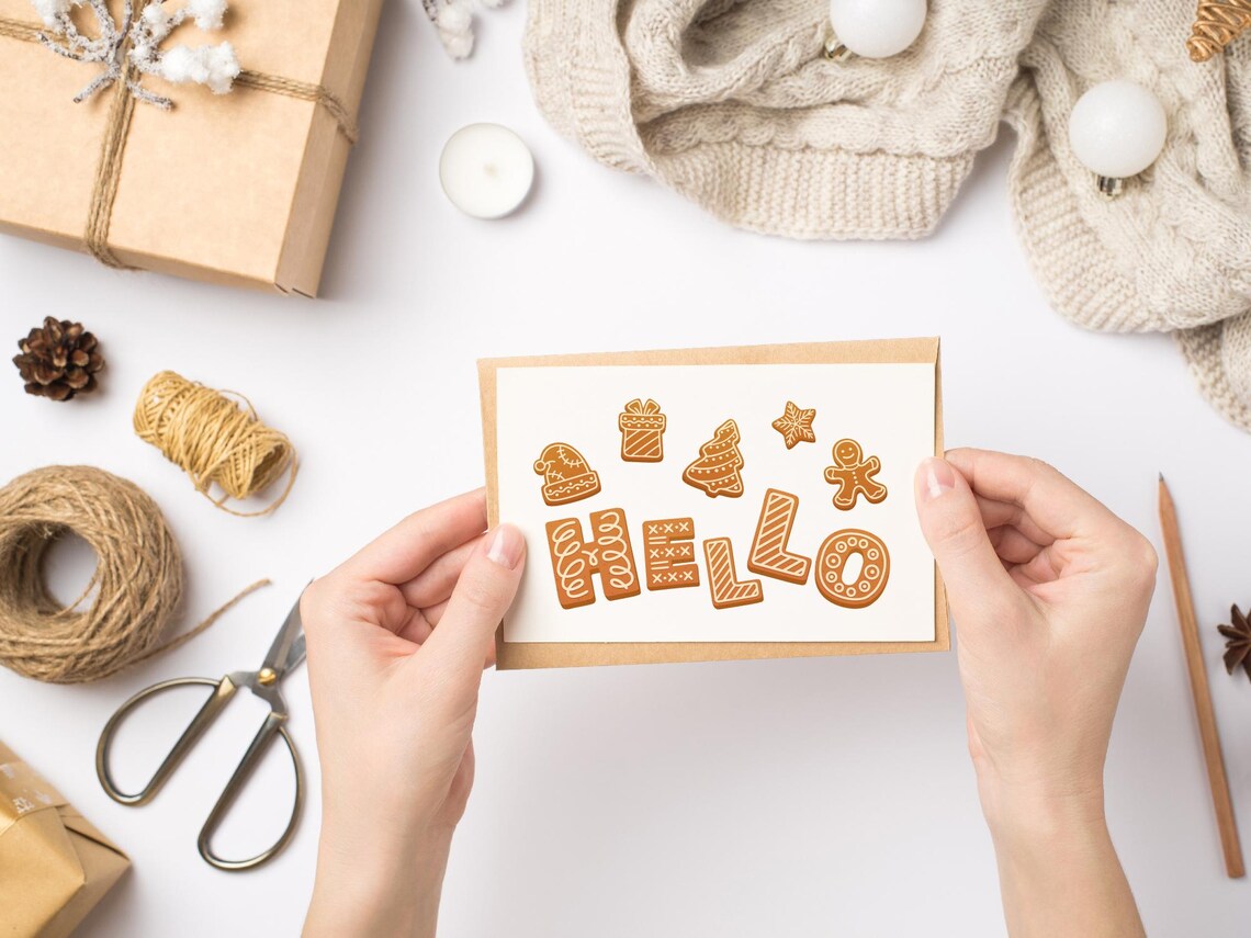 Gingerbread Font Svg, Cricut Svg File, Gingerbread Alphabet, Printable ...